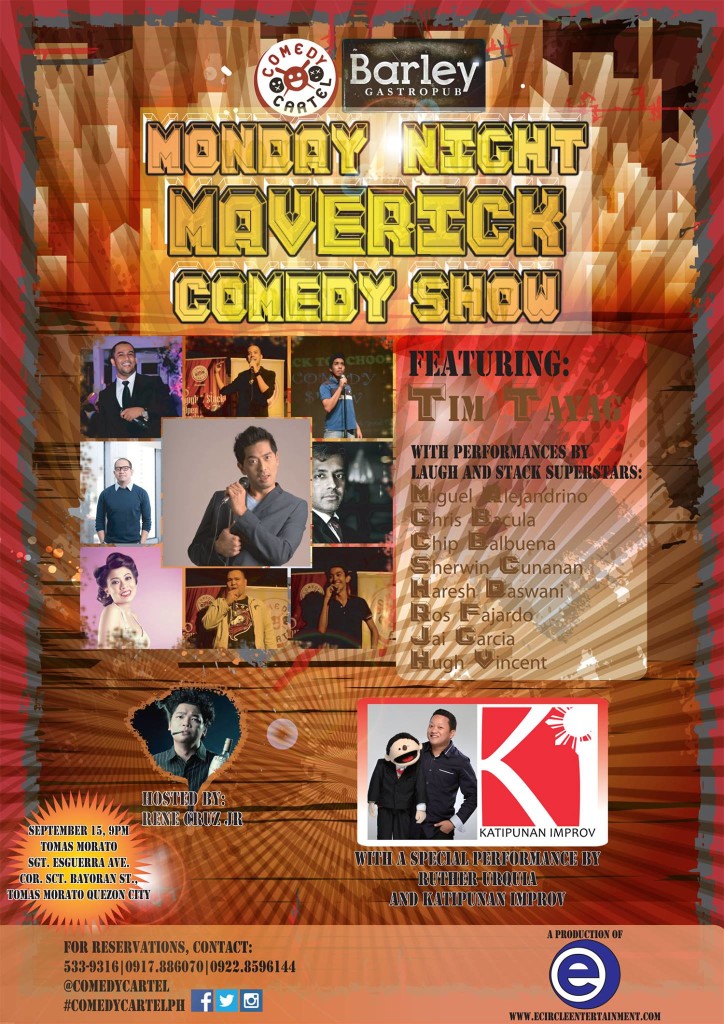Monday Night Maverick Comedy Show – Agimat: Sining at Kulturang Pinoy