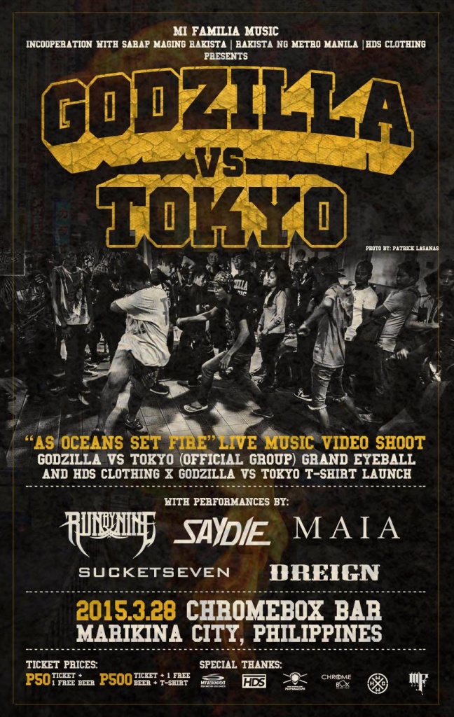 Godzilla vs Tokyo: “As Oceans Set Fire” Live Music Video Shoot – Agimat ...