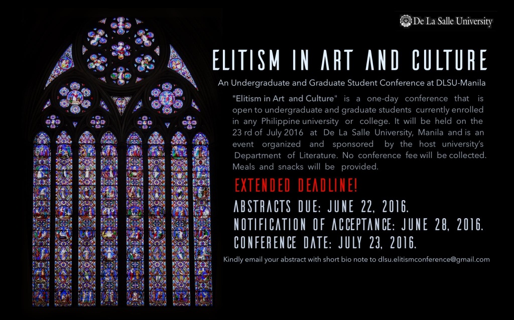 Elitism in Art and Culture – Agimat: Sining at Kulturang Pinoy